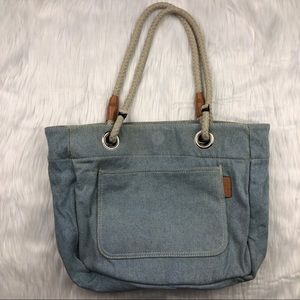 Rosetti | Bags | Vintage Rosetti Reversible Chambray Striped Bag | Poshmark